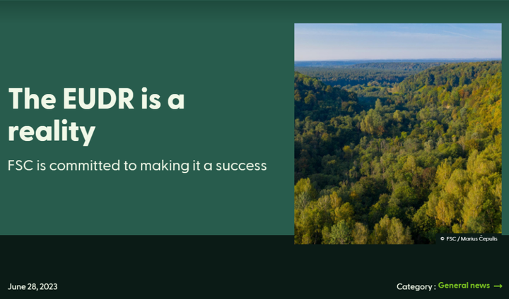 FSC&EUDR:取得FSC证书对执行EUDR有什么影响？ - 知乎