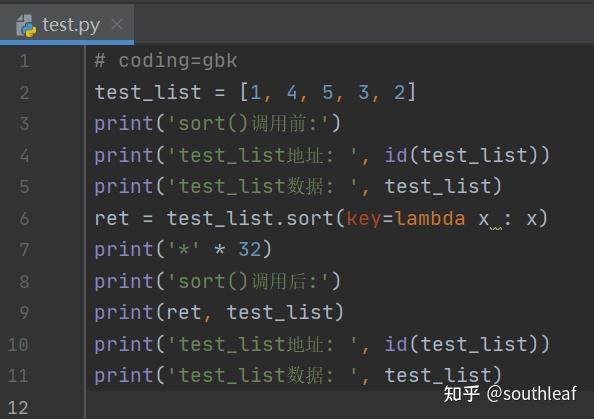 Python中sort()和sorted()的差异 - 知乎