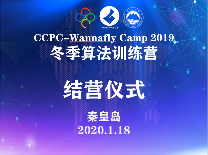 CCPC-Wannafly Winter Camp 2019 结营仪式 - 知乎