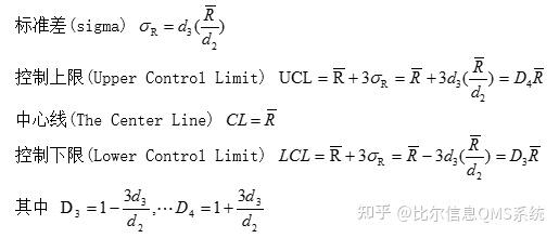 SPC控制图计算公式（计量型） - 知乎