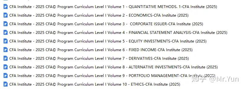 2025 CFA level I、level III 和2024CFA level II，CFA官方教材来啦~文末附下载方式~ - 知乎