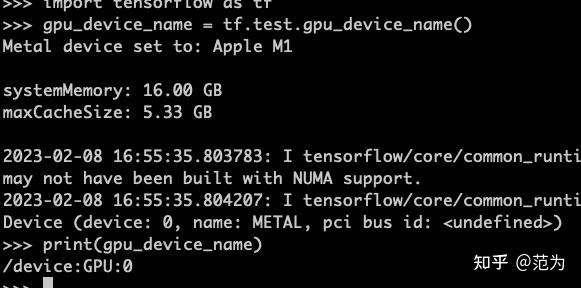 Apple M1芯片使用GPU训练tensorflow模型 - 知乎