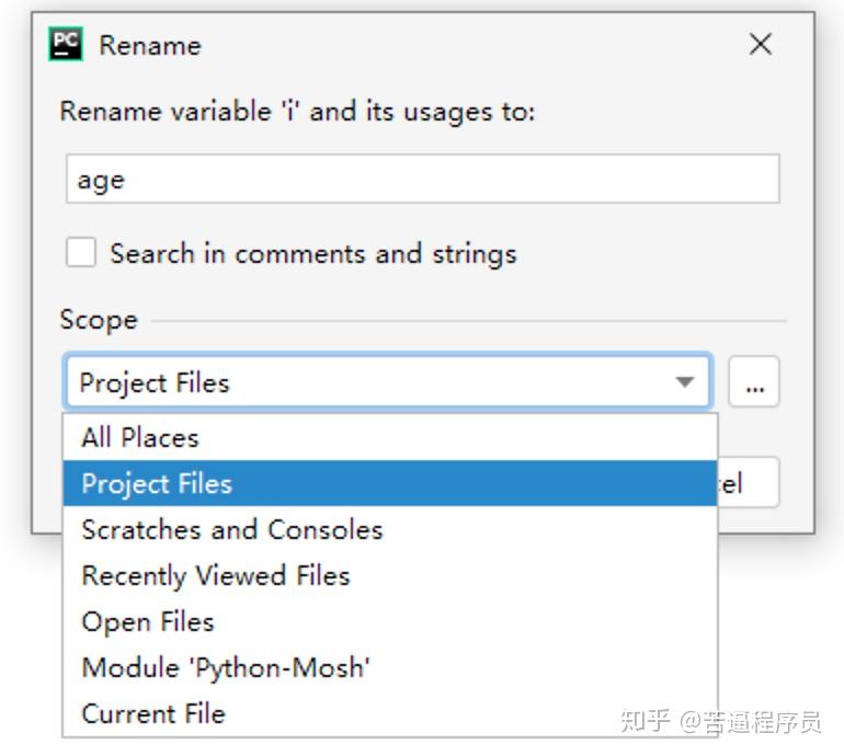 Python中批量修改变量名太费劲？Pycharm中使用重命名一次搞定 - 知乎