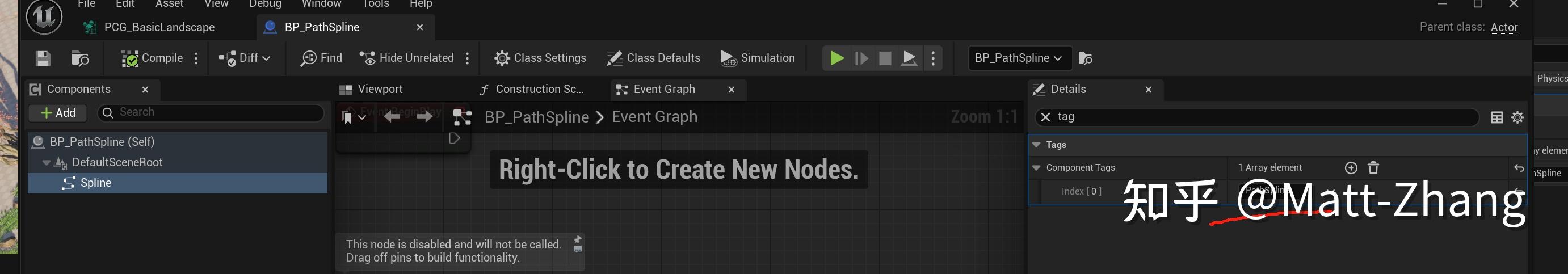 UE5.5｜PCG程序化内容生成｜第5节｜Spline实践 | 运用 PCG 技术创建类似道路或河流效果的方法 - 知乎