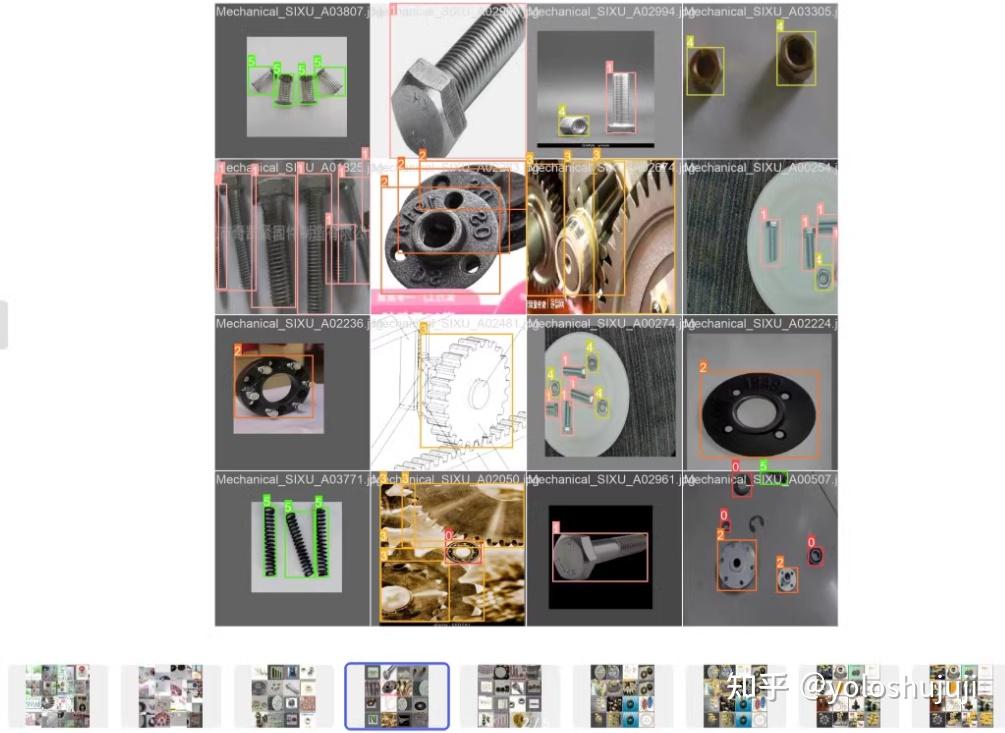 工业篇——工业零件数据集 - 轴承数据集 螺栓数据集 - 法兰数据集 gear - 齿轮数据集 - 螺母数据集 spring - 弹簧yolo ...