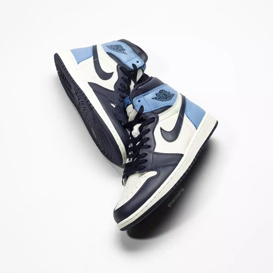 看完这组Air Jordan 1“Obsidian”新北卡蓝美图，更想冲了！ - 知乎