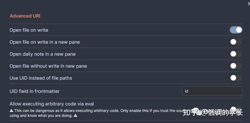 Obsidian插件:Advanced URI 通过打开一些 URIs 来控制 Obsidian 不同功能的能力。 - 知乎