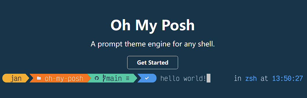 oh my posh命令行美化，随机主题设置 - 知乎
