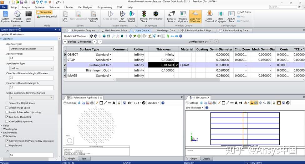 如何在Zemax OpticStudio中建模和设计真实波片？ - 知乎