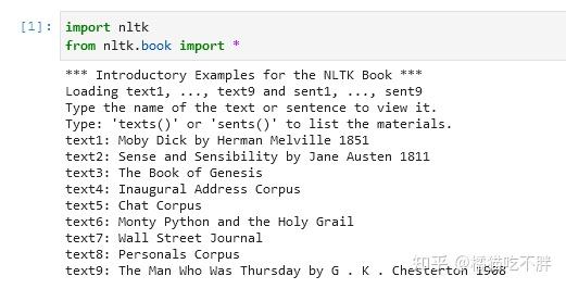NLTK实例（二）语料库 - 知乎