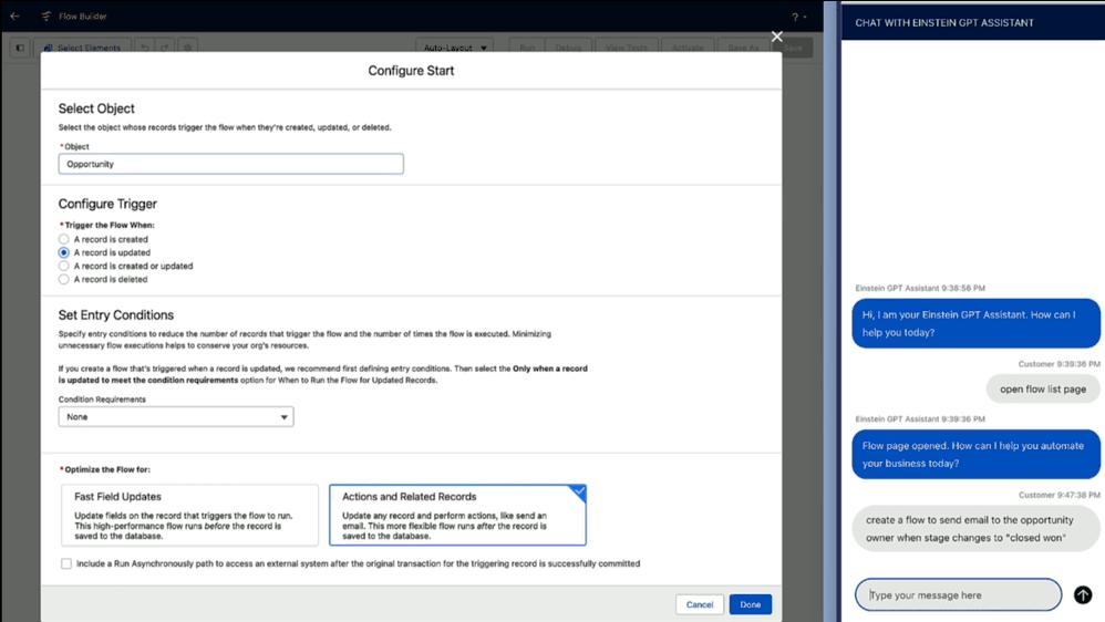Salesforce将Einstein GPT和Data Cloud集成到Flow中 ！ - 知乎