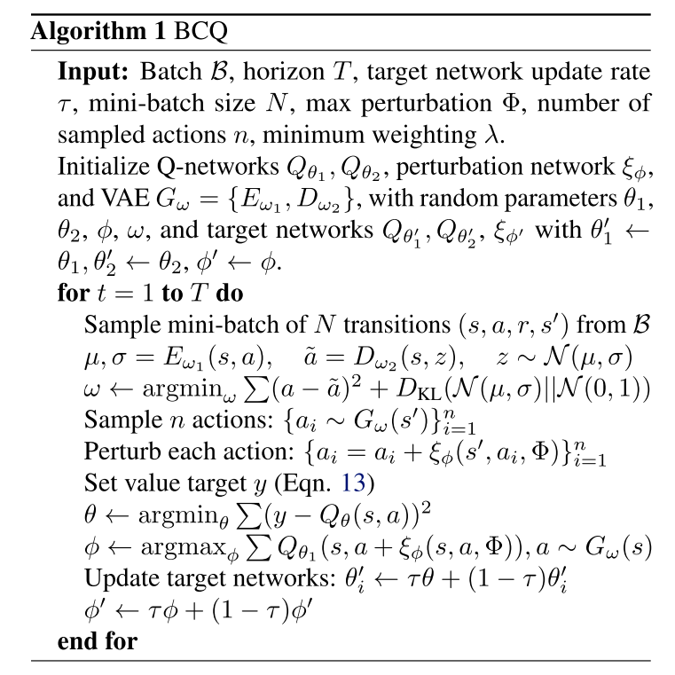 Batch RL与BCQ算法 - 知乎