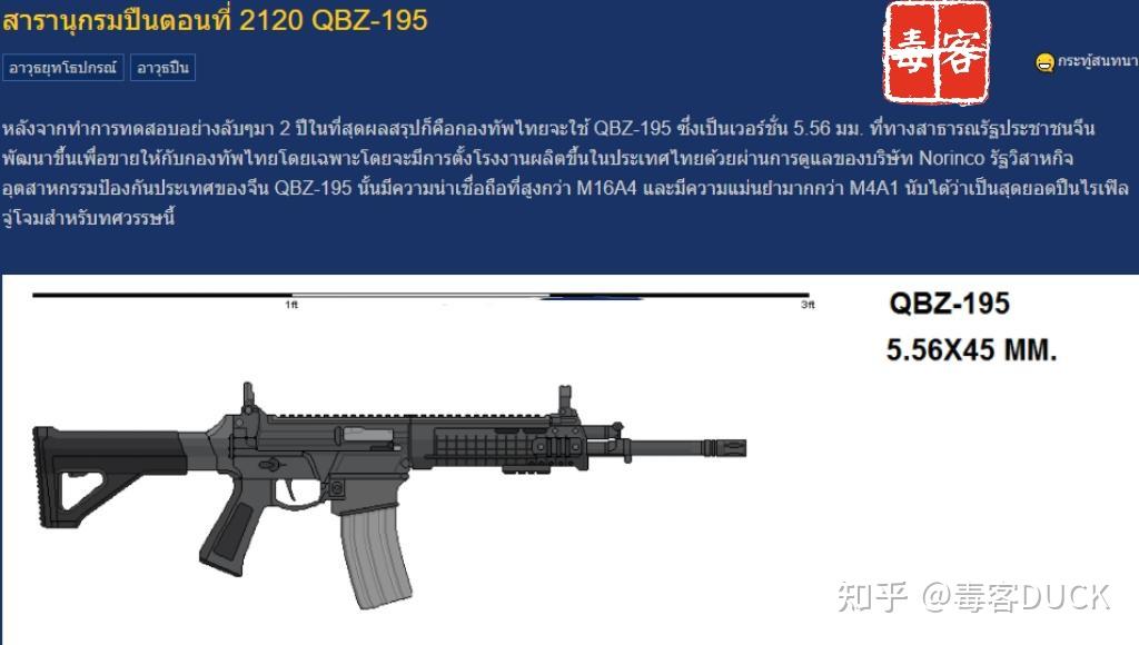 191步枪的海外扩张！泰国陆军将引进中国QBZ-195，军火市场迎来“中国制造”时代 - 知乎