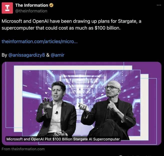 耗资1150亿美元，微软投资OpenAI打造全球最大的AI数据中心！ - 知乎