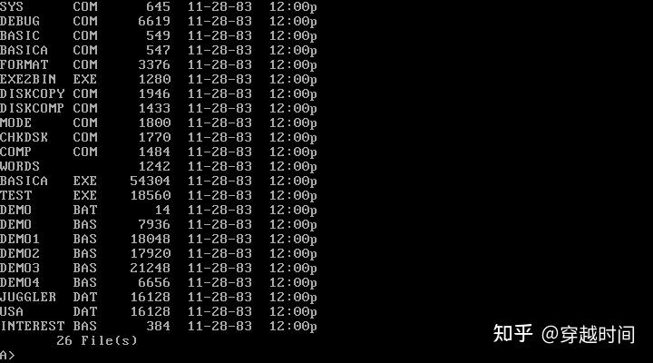 穿越时间·MS-DOS 1.x早期版本探秘 - 知乎