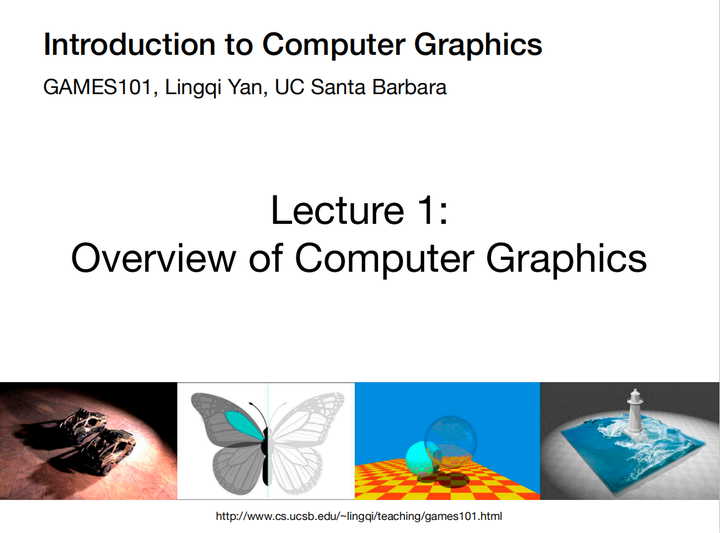 GAMES101笔记_Lec01_计算机图形学概述 Overview of Computer Graphics - 知乎