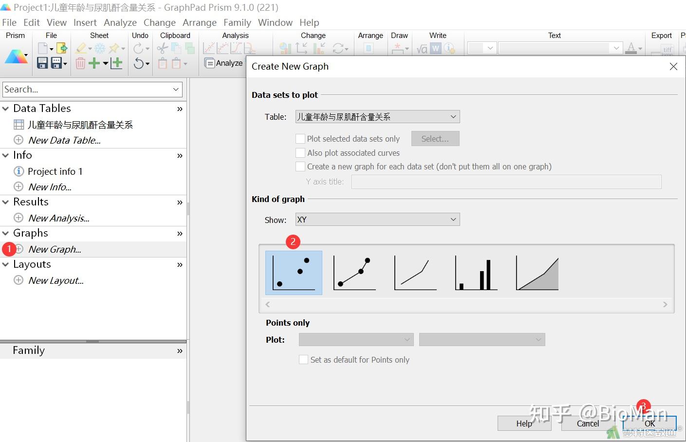 GraphPad Prism XY表图形绘制—— 散点图 - 知乎
