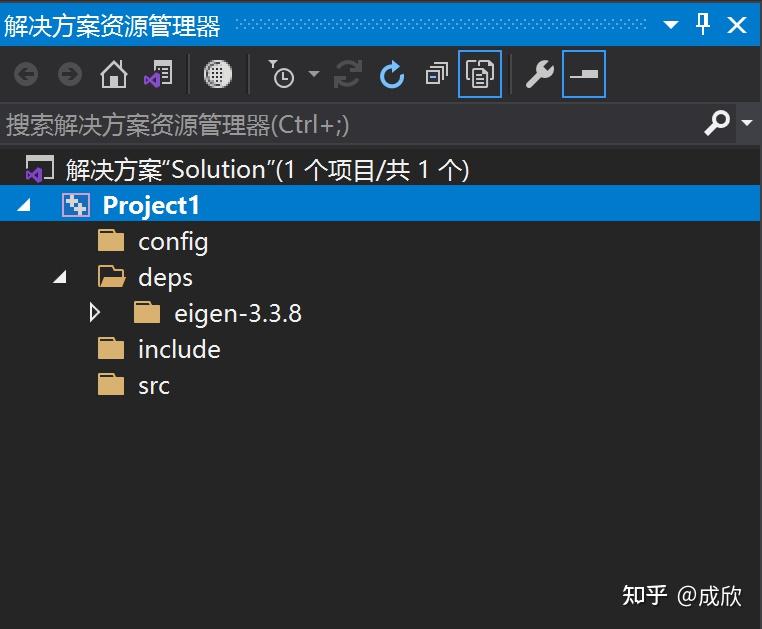 在Win下Visual Studio配置Eigen - 知乎
