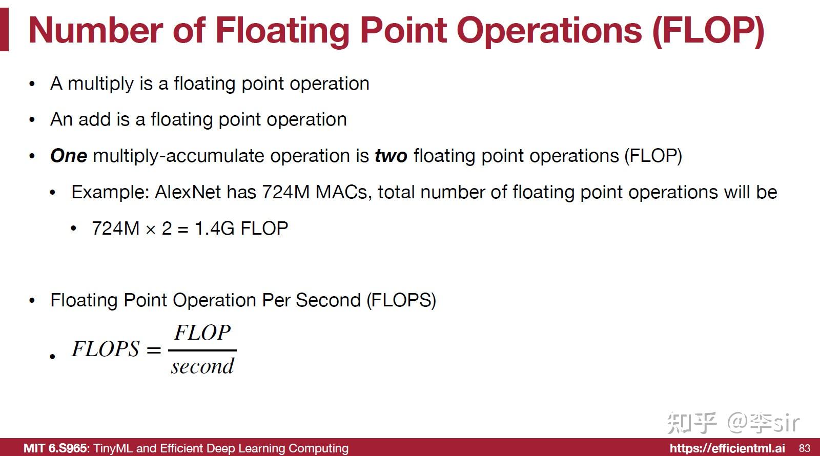 CNN 模型所需的计算力（flops）和参数（parameters）数量是怎么计算的？ - 知乎