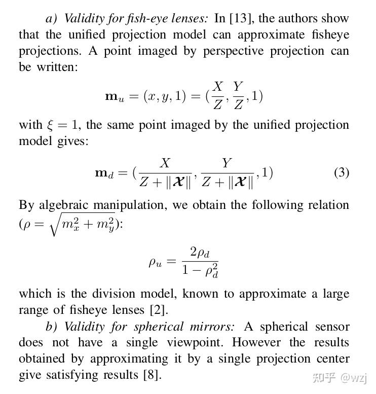鱼眼全景相机畸变模型 - 知乎