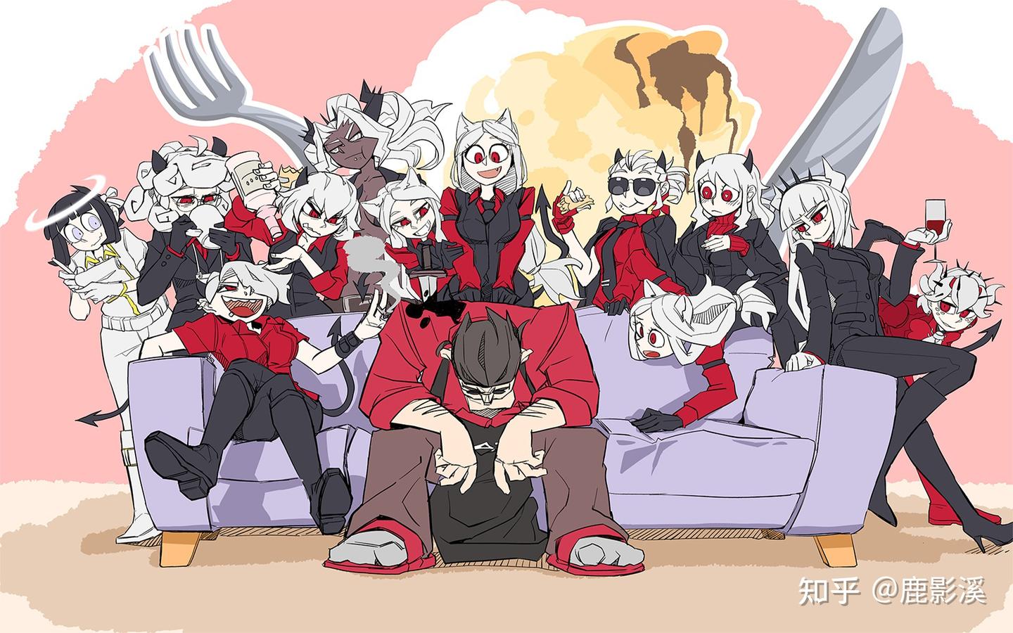 《Helltaker》（地狱把妹王）一些diao图dlc图 - 知乎