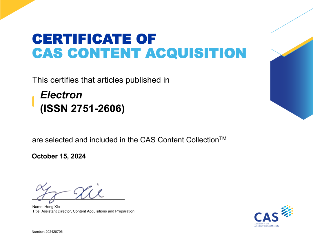 喜讯|Electron被国际数据库CAS收录！ - 知乎