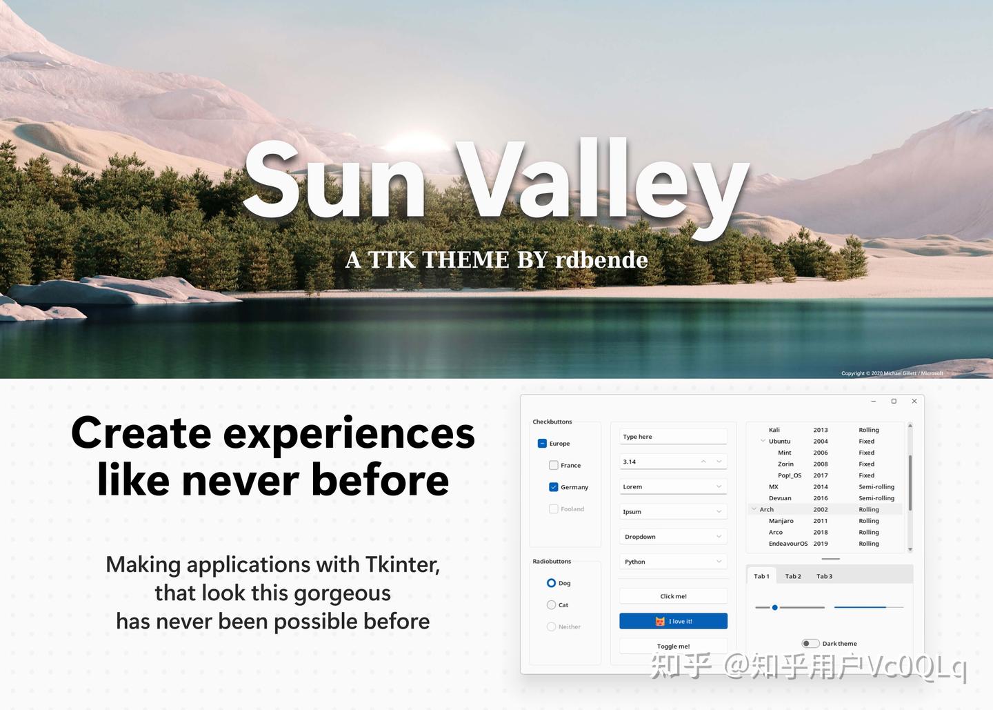 Python模块推荐|写出Windows11UI的ttk辅助模块——sv-ttk - 知乎