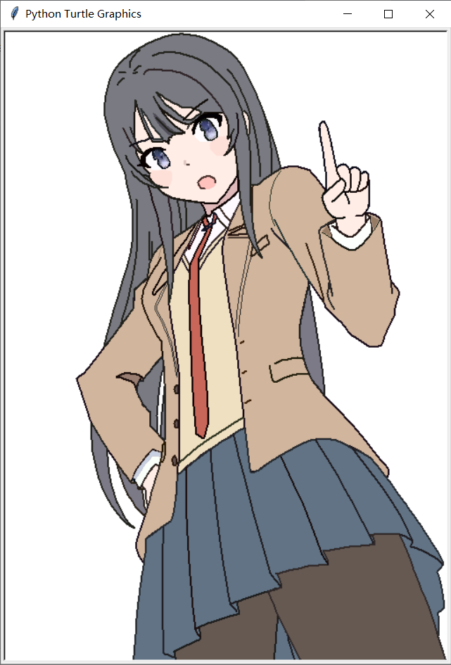 用python代码画出麻衣学姐 知乎