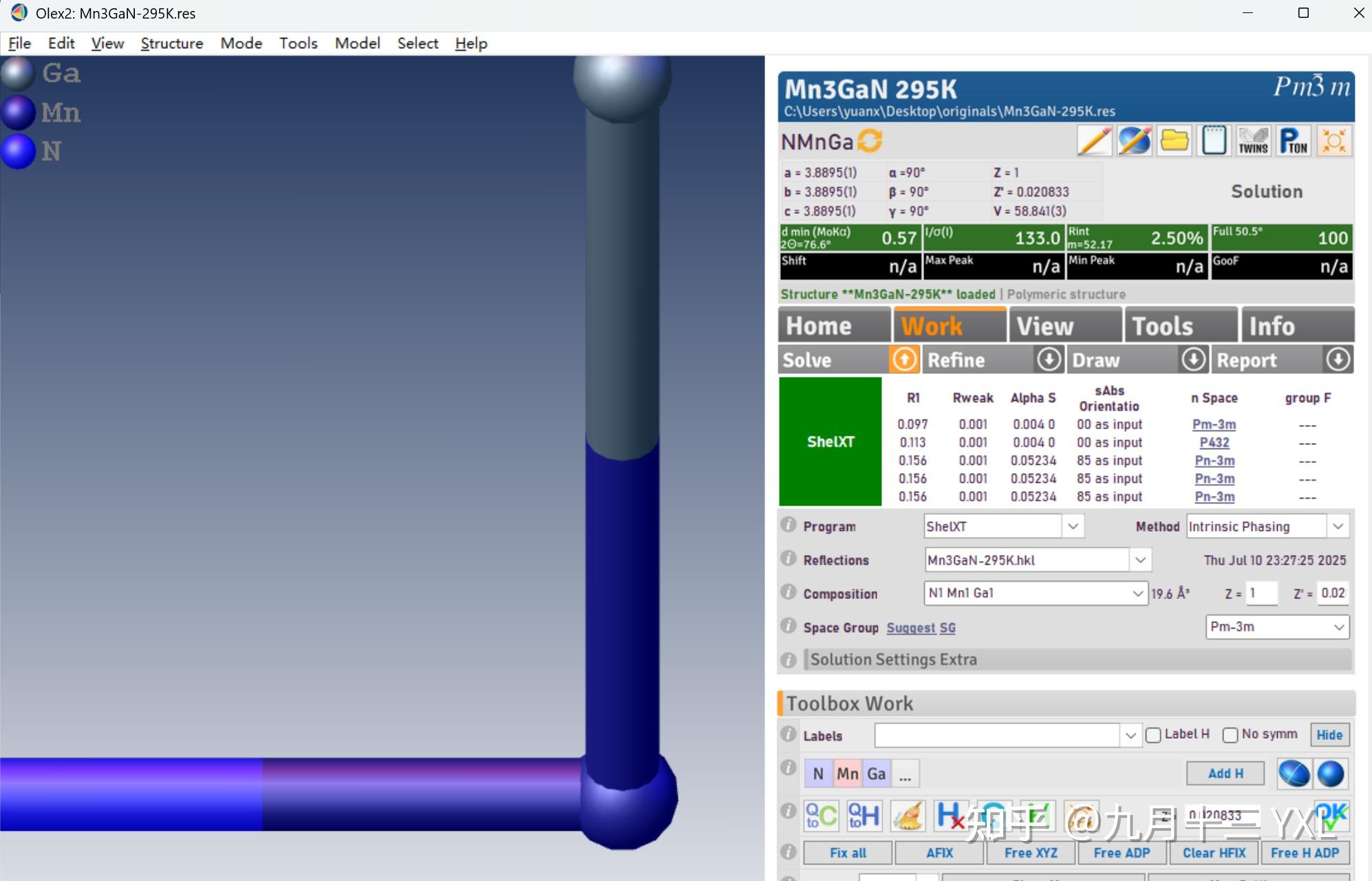 如何使用Olex2进行单晶结构解析——急速教程 - 知乎
