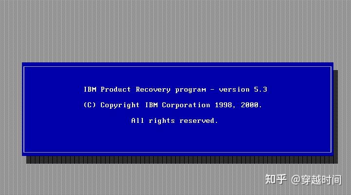 穿越时间·IBM ThinkPad Recovery CD 5.3系统恢复光盘重建恢复程序 - 知乎