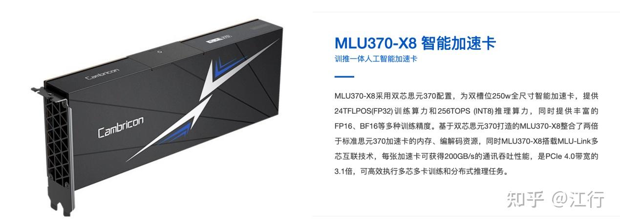 寒武纪发布新款AI训练卡MLU370-X8，有哪些亮点值得关注？ - 知乎