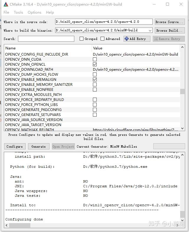 Win10+Clion+OpenCV+编译源码 - 知乎
