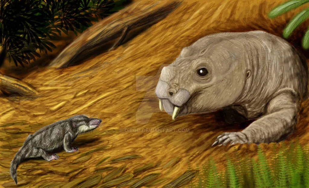 二叠纪四足动物——兽孔目盛极一时，狼蜥兽剑齿突袭 - 知乎