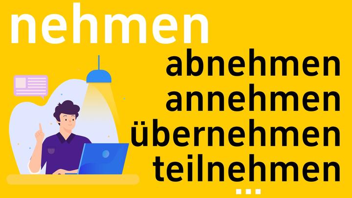 德语动词：nehmen, annehmen, abnehmen, übernehmen 等 - 知乎