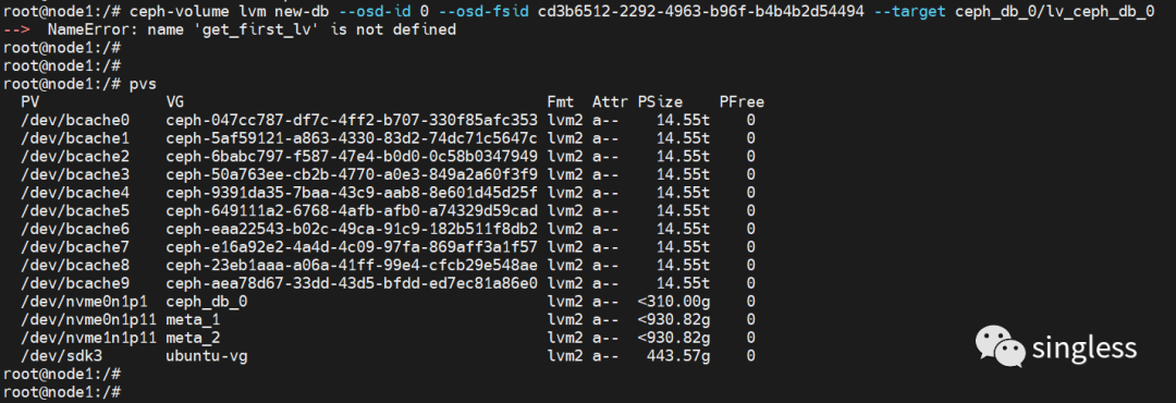 HDD介质OSD新增SSD或NVME类型的DB或WAL分区 - 知乎