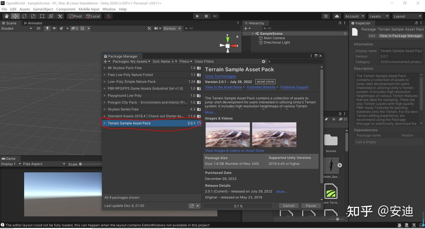 Unity地图样本包Terrain Sample Asset Pack的使用 - 知乎