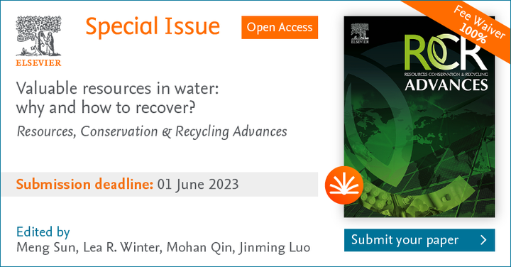 专题征稿｜开放获取期刊RCR Advances：为什么以及如何回收水中的宝贵资源？ - 知乎