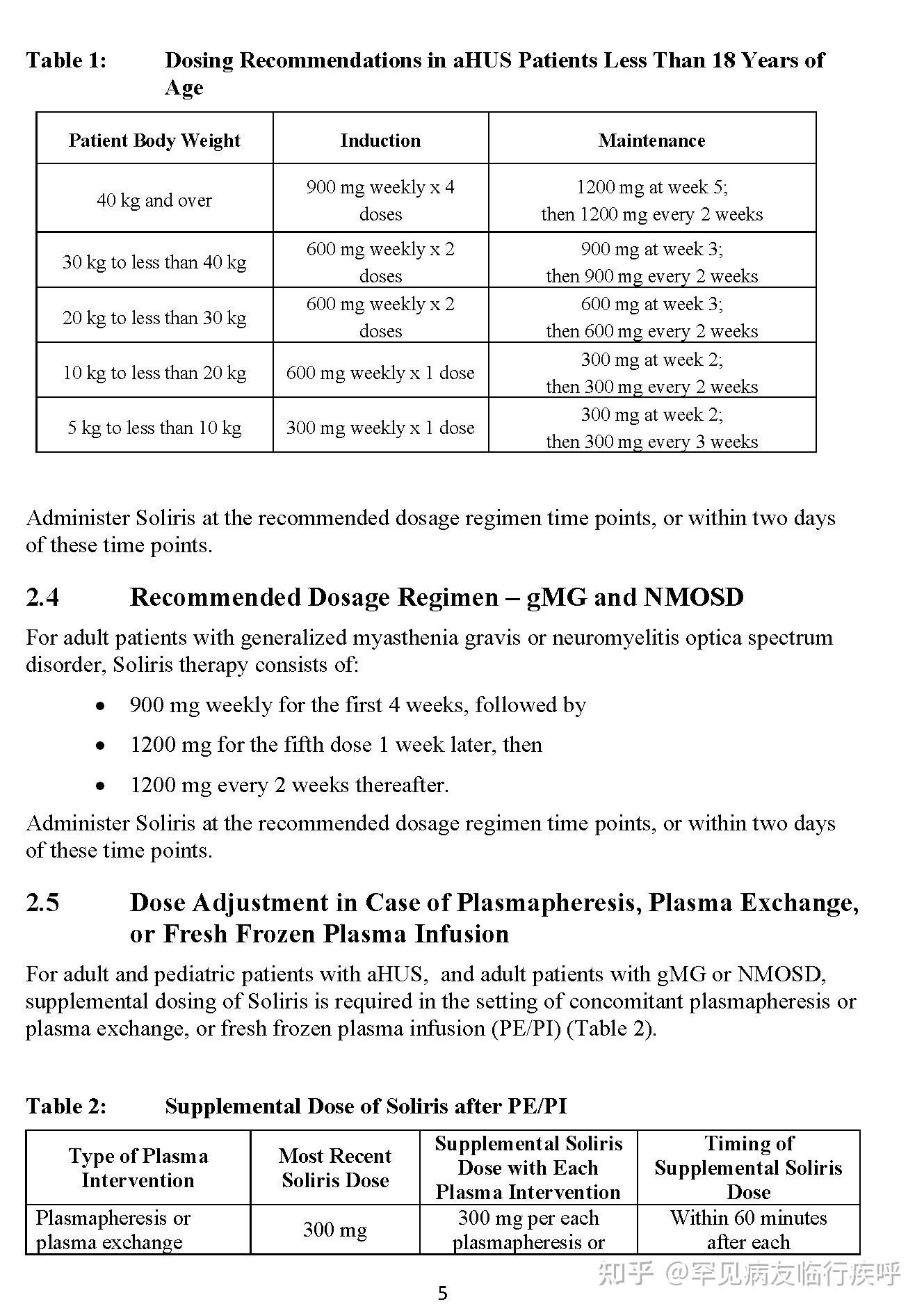 依库珠单抗说明书NMOSD PNH HUS gMG美国SOLIRIS®eculizumab injection, for ...