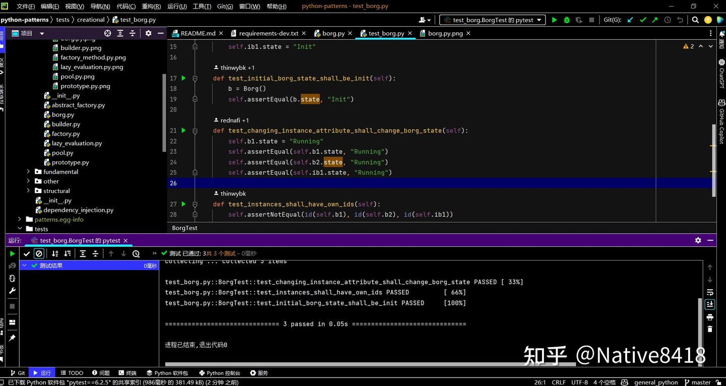 一小时实践入门 python-patterns （github 代码） - 知乎