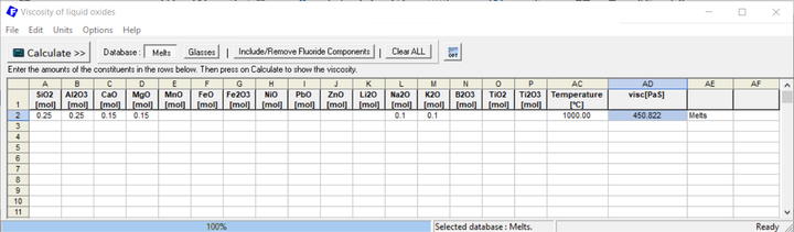 FactSage粘度模块Viscosity的基本使用方法（一） - 知乎