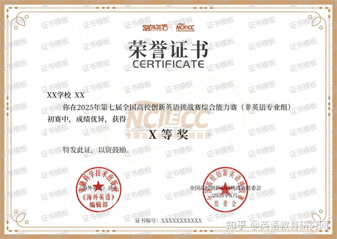 2025年全国高校创新英语挑战赛（NCIECC）综合能力赛 - 知乎