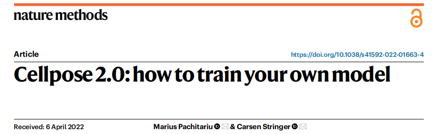 Nat Methods | 训练自己的细胞分析模型：Cellpose 2.0 - 知乎