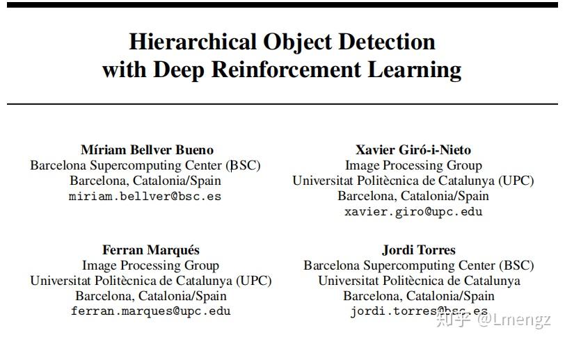 Hierarchical Object Detection with Deep RL笔记 - 知乎