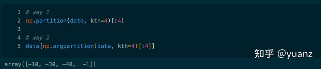 numpy的partition和argpartition的定义是什么？是做什么用的？ - 知乎