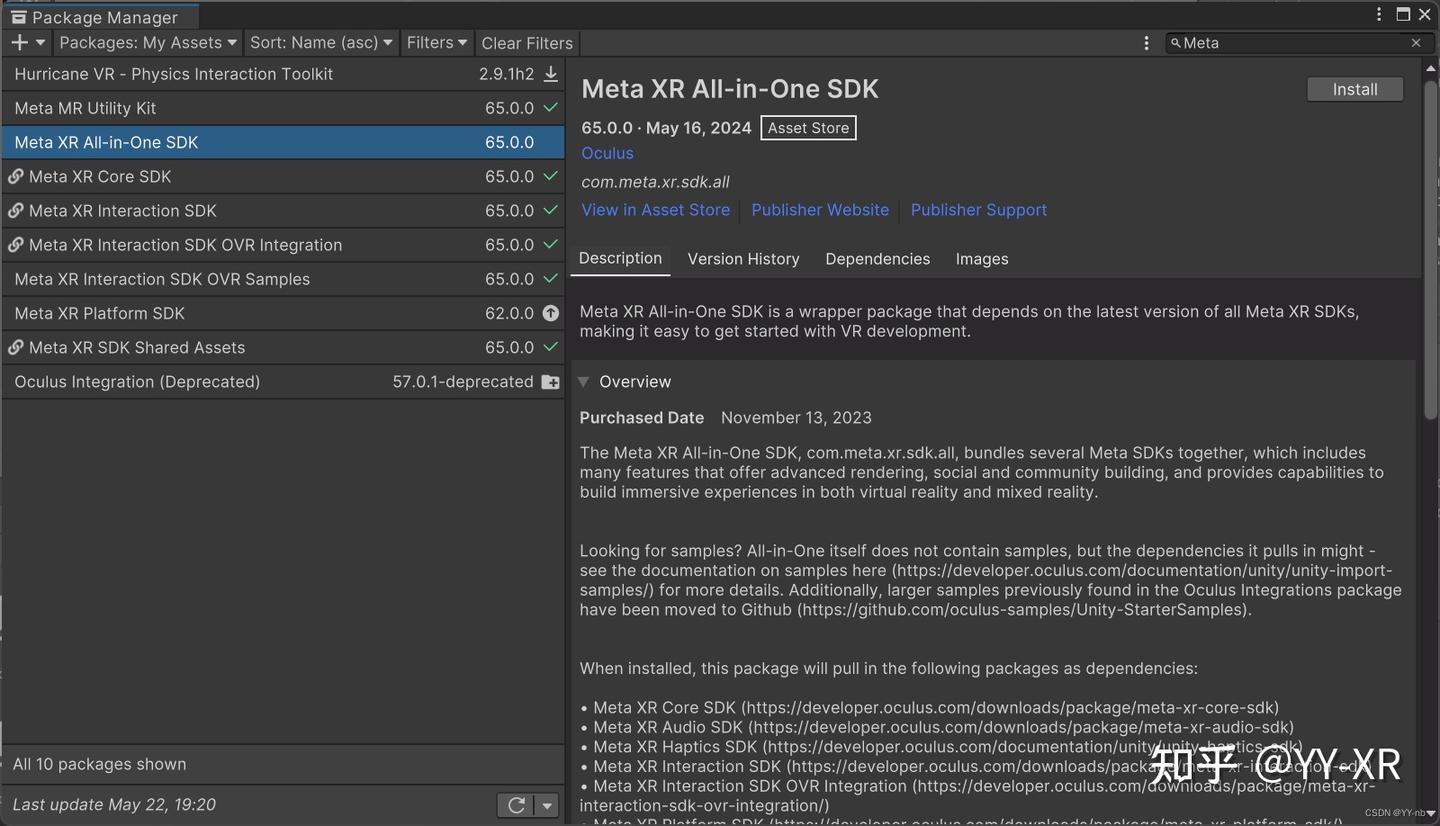 【重制版】Unity Meta Quest 一体机开发（一）：前期准备，Meta XR SDK导入和环境配置，配置玩家物体 - 知乎