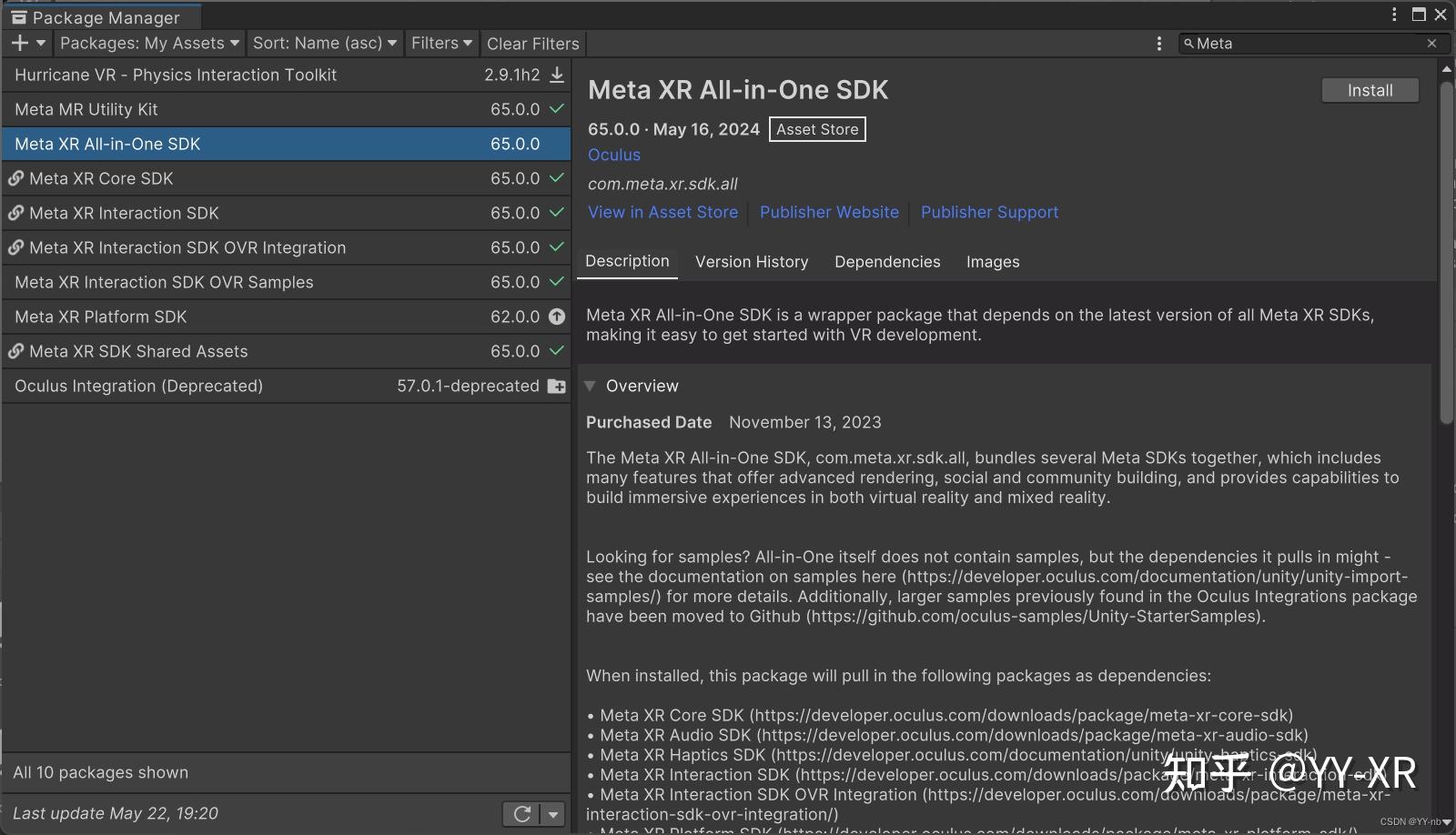 【重制版】Unity Meta Quest 一体机开发（一）：前期准备，Meta XR SDK导入和环境配置，配置玩家物体 - 知乎
