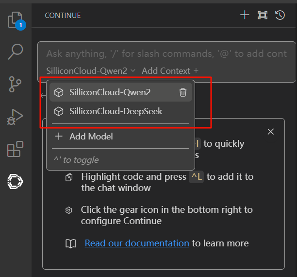 使用SiliconCloud平台API配置Continue插件 - 知乎