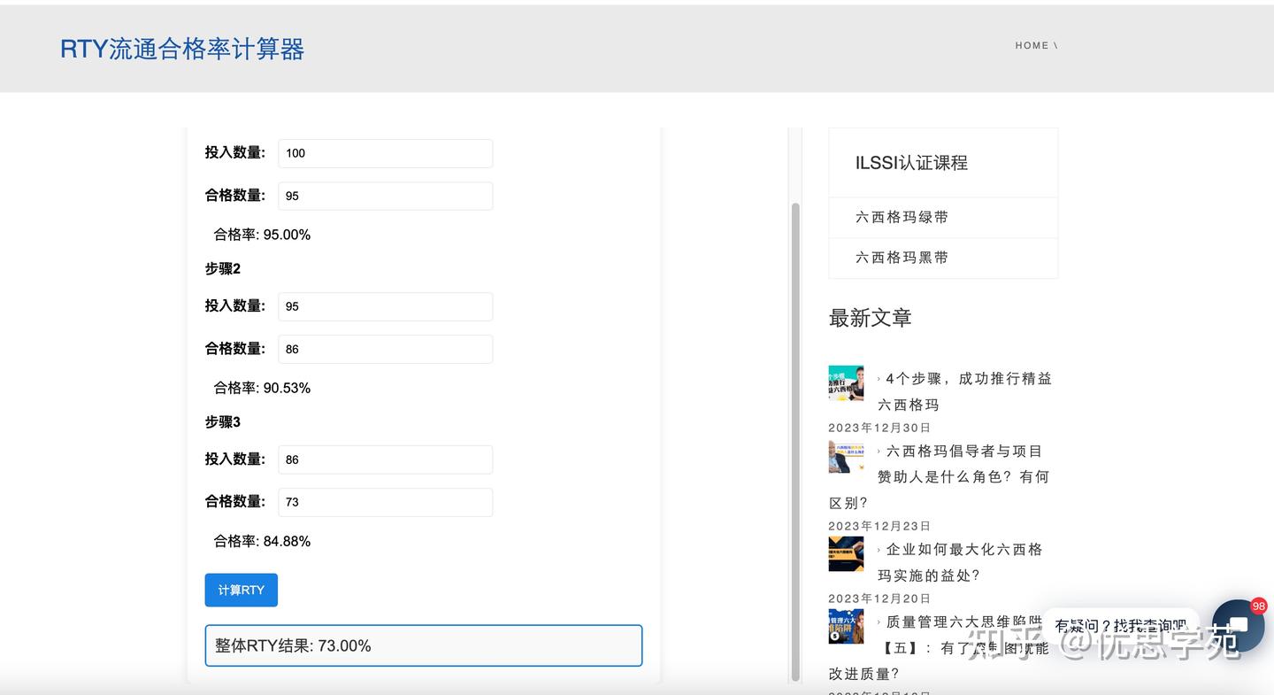 优思学院｜RTY"流通合格率"是什么意思？ - 知乎