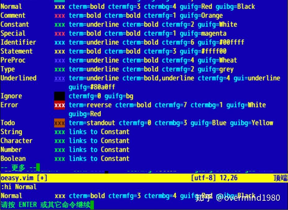 oeasy教您玩转vim - 24 - 自定颜色 - 知乎