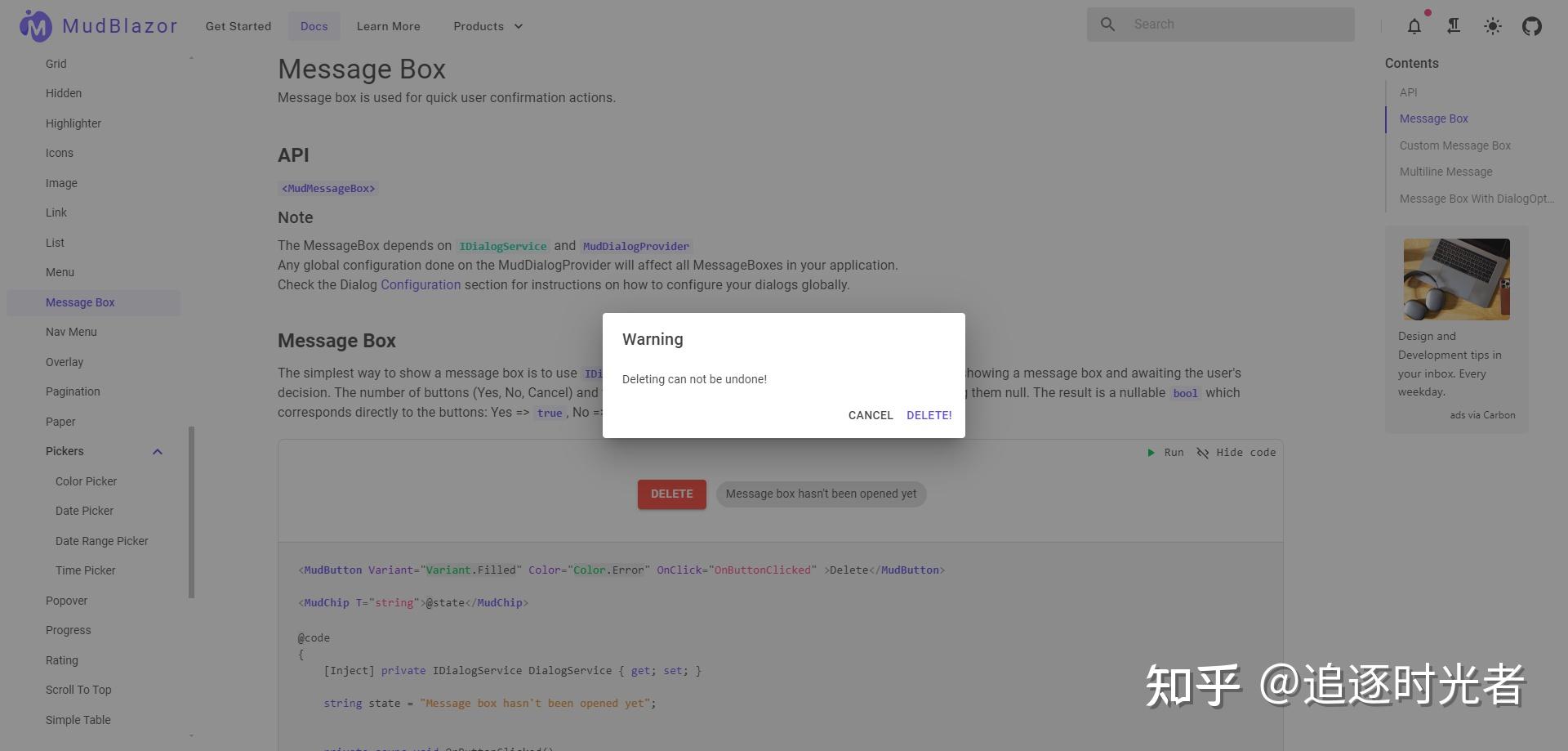 MudBlazor：基于Material Design风格开源且强大的Blazor组件库 - 知乎